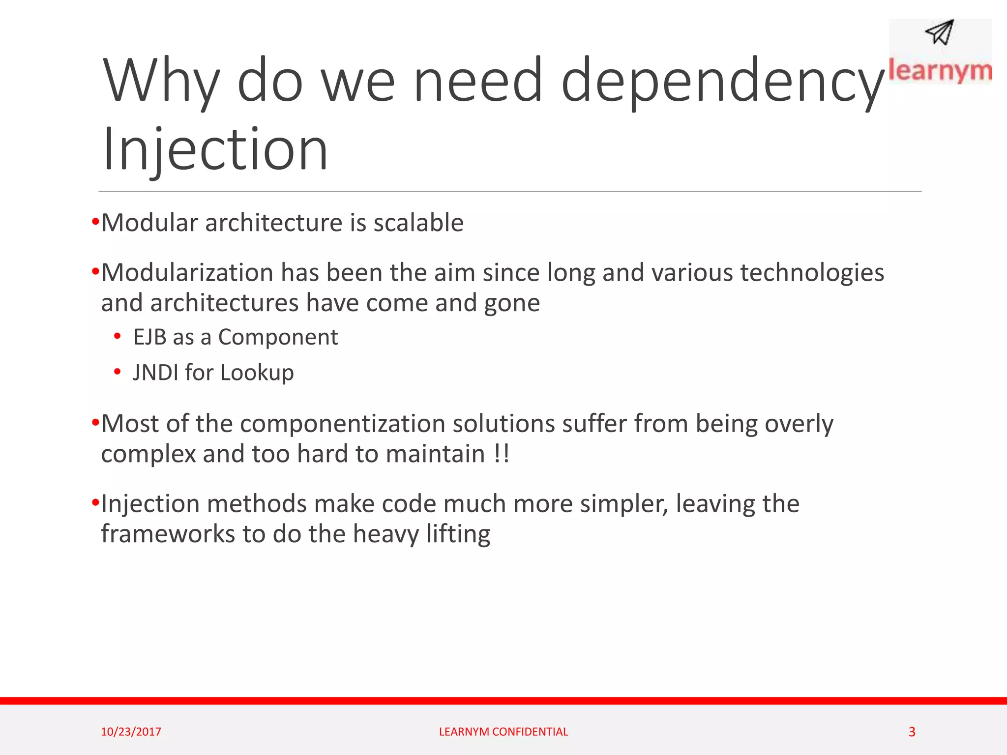 Dependency injection via annotations v1.0 | PPT