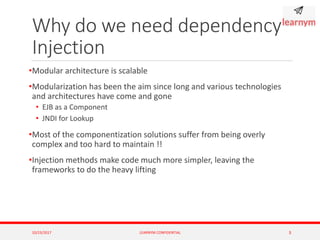 Dependency injection via annotations v1.0 | PPT