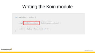 Dependency injection with koin | PPT