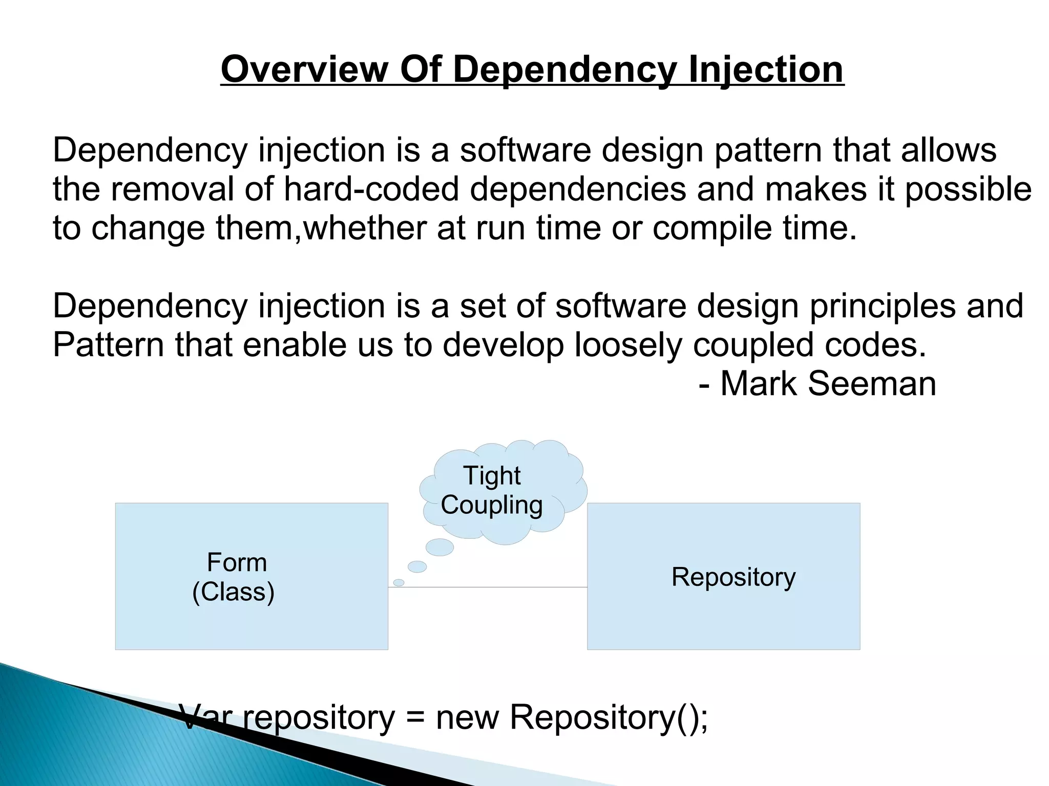 Dependency Injection with Unity Container | PDF