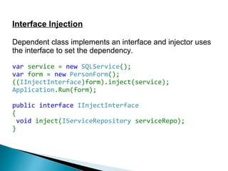 Dependency Injection with Unity Container | PDF | Programming Languages | Computing