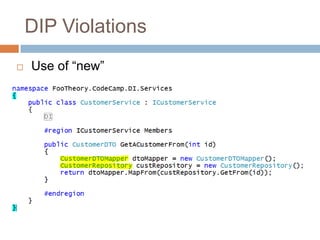 Dependency Inversion Principle | PPTX