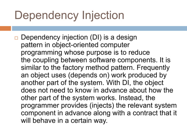 Dependency Inversion Principle | PPTX | Programming Languages | Computing