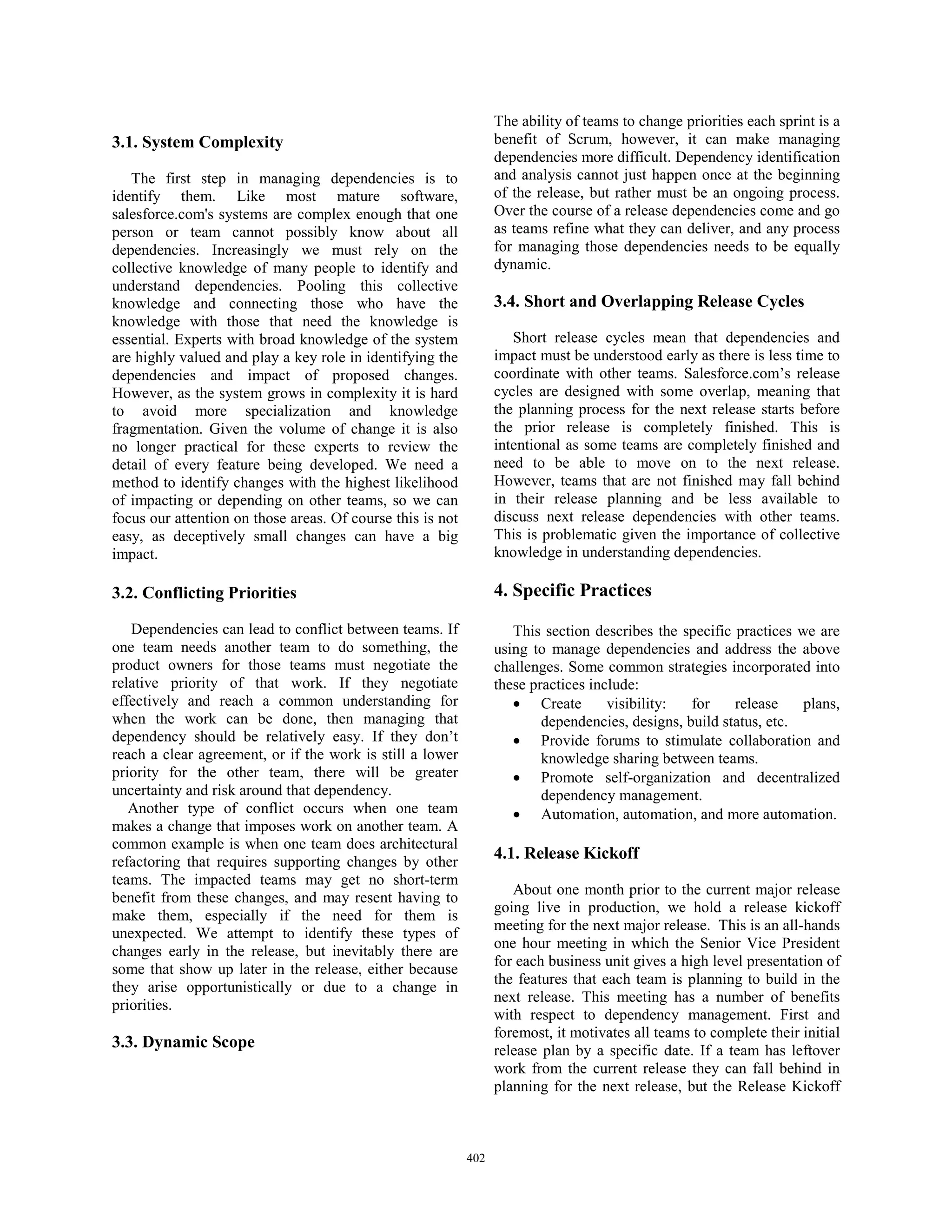 Dependency Management In A Large Agile Environment | PDF | Operating Systems | Computer Software ...