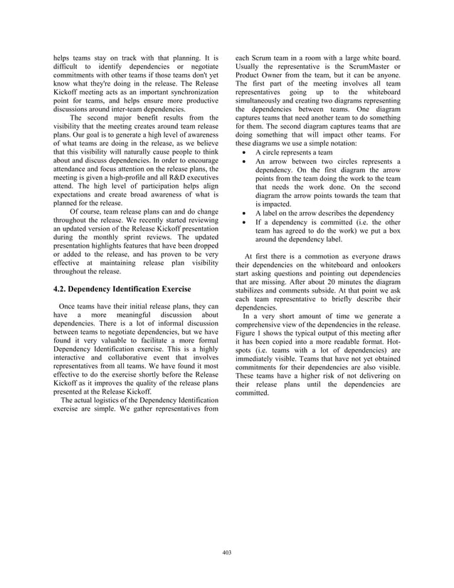 Dependency Management In A Large Agile Environment | PDF | Operating Systems | Computer Software ...