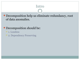 Dependency preserving | PPT