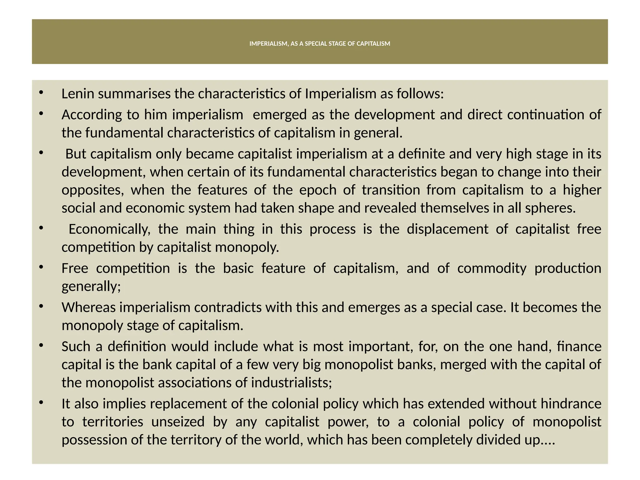 Dependency Theory or dependencia theory- Lenin | PPTX