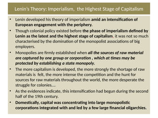 Dependency Theory or dependencia theory- Lenin | PPT
