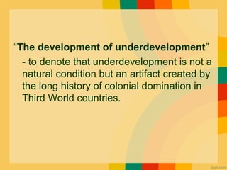 Dependency Theory | PPT