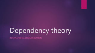 Dependency theory | PPTX