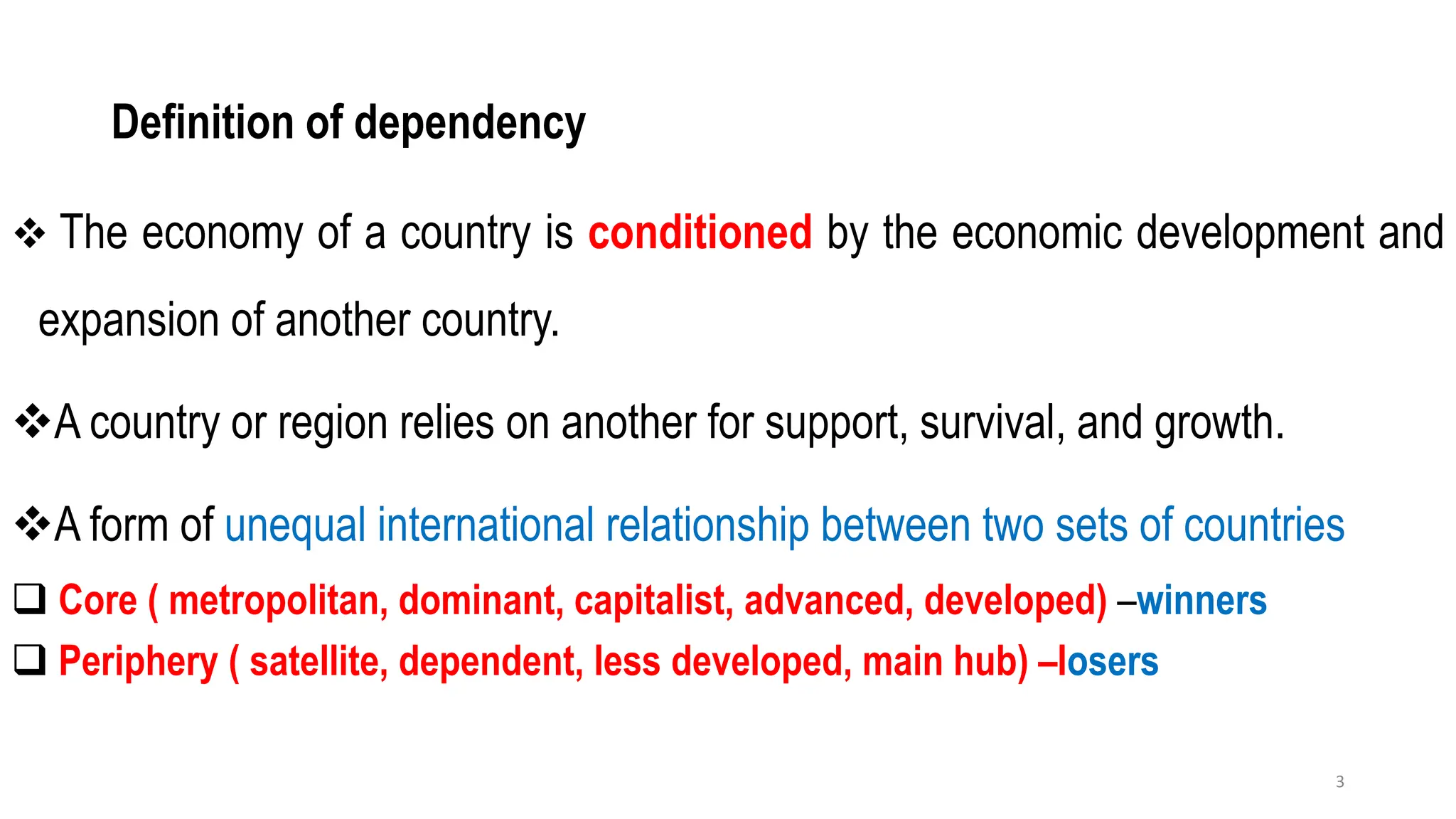 Dependency Theory.pdf | Economy | Business and Finance