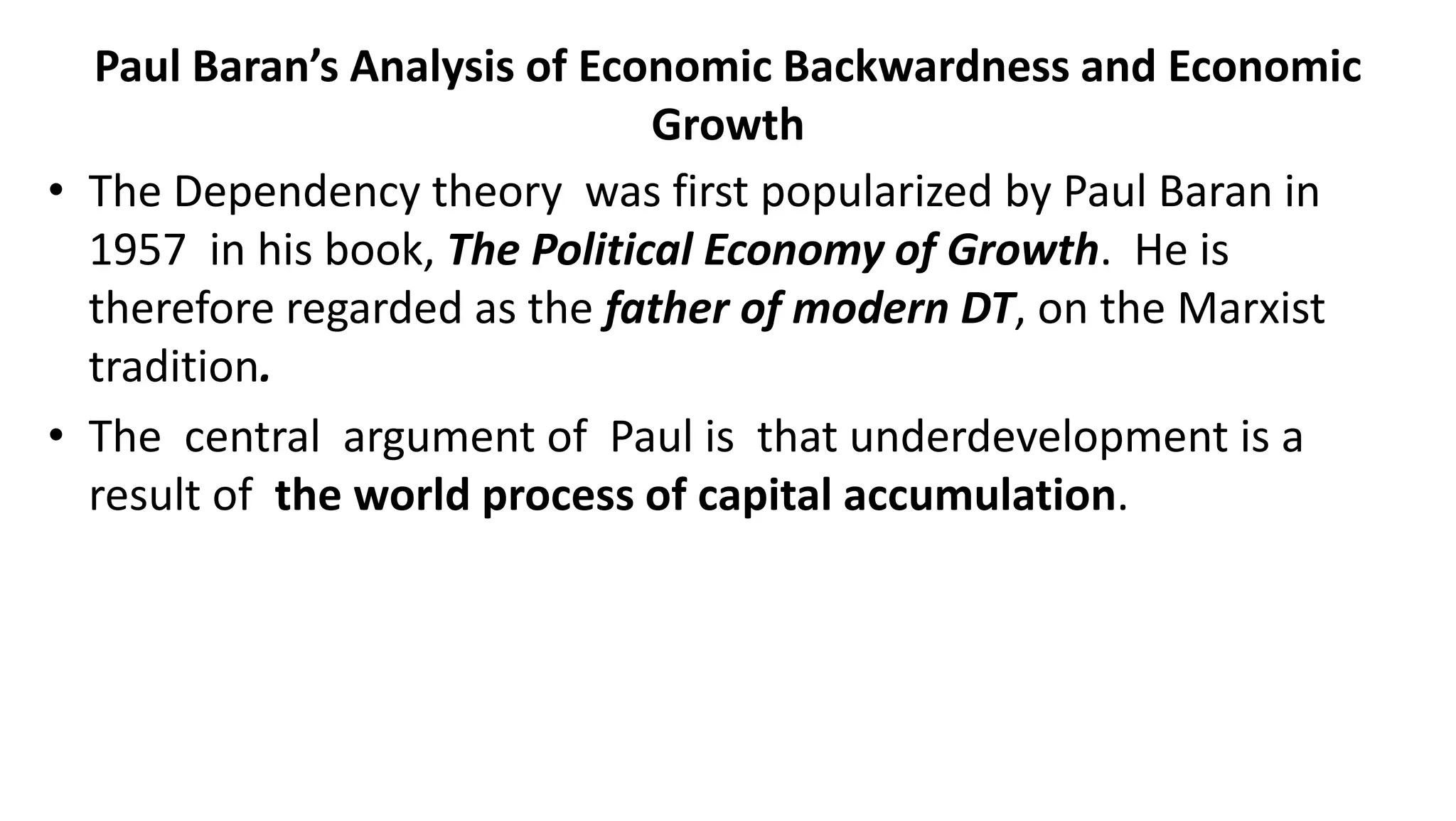 DEPENDENCY THEORY OF DEVELOPMENT.ppt