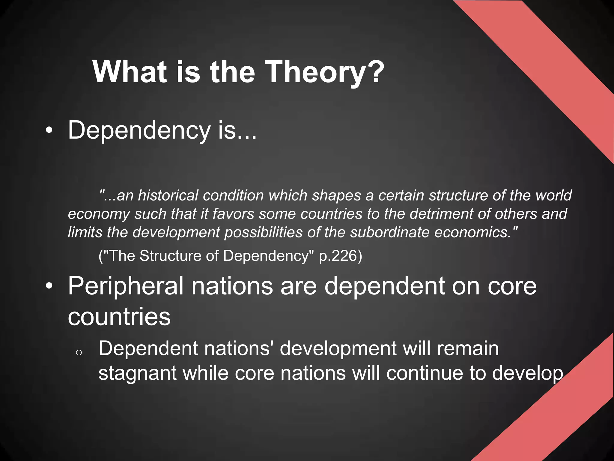 The Dependency Theory | PPTX