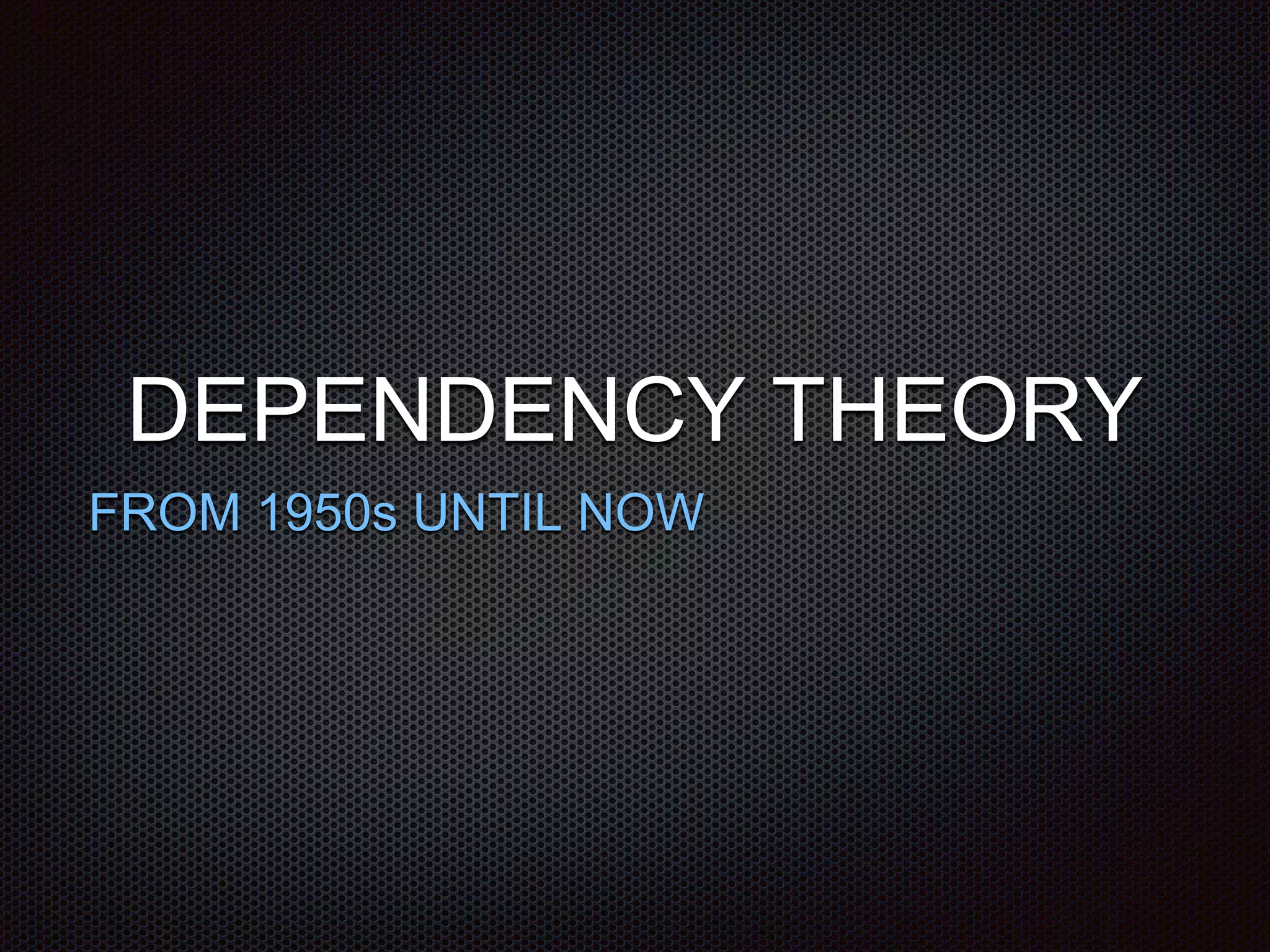 Dependency theory pwp | PPTX