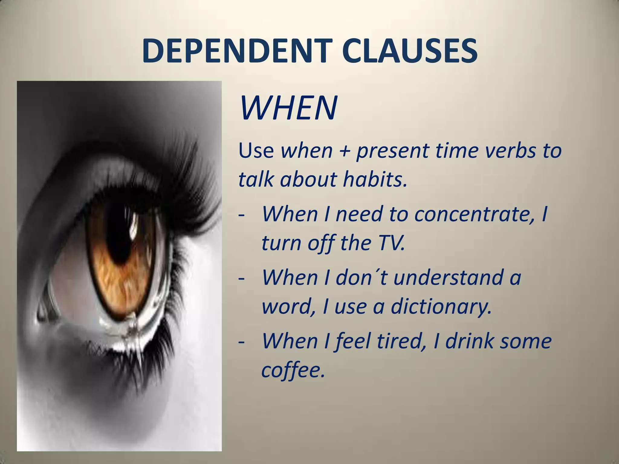 Dependent clauses | PPT