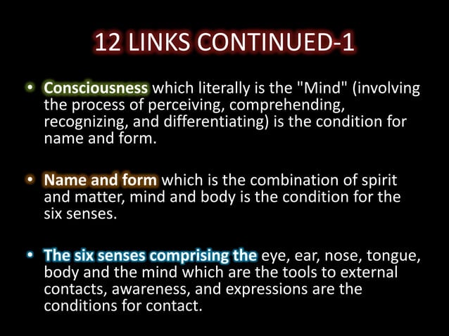 Dependent origination | PPTX | Buddhism | Religion & Spirituality