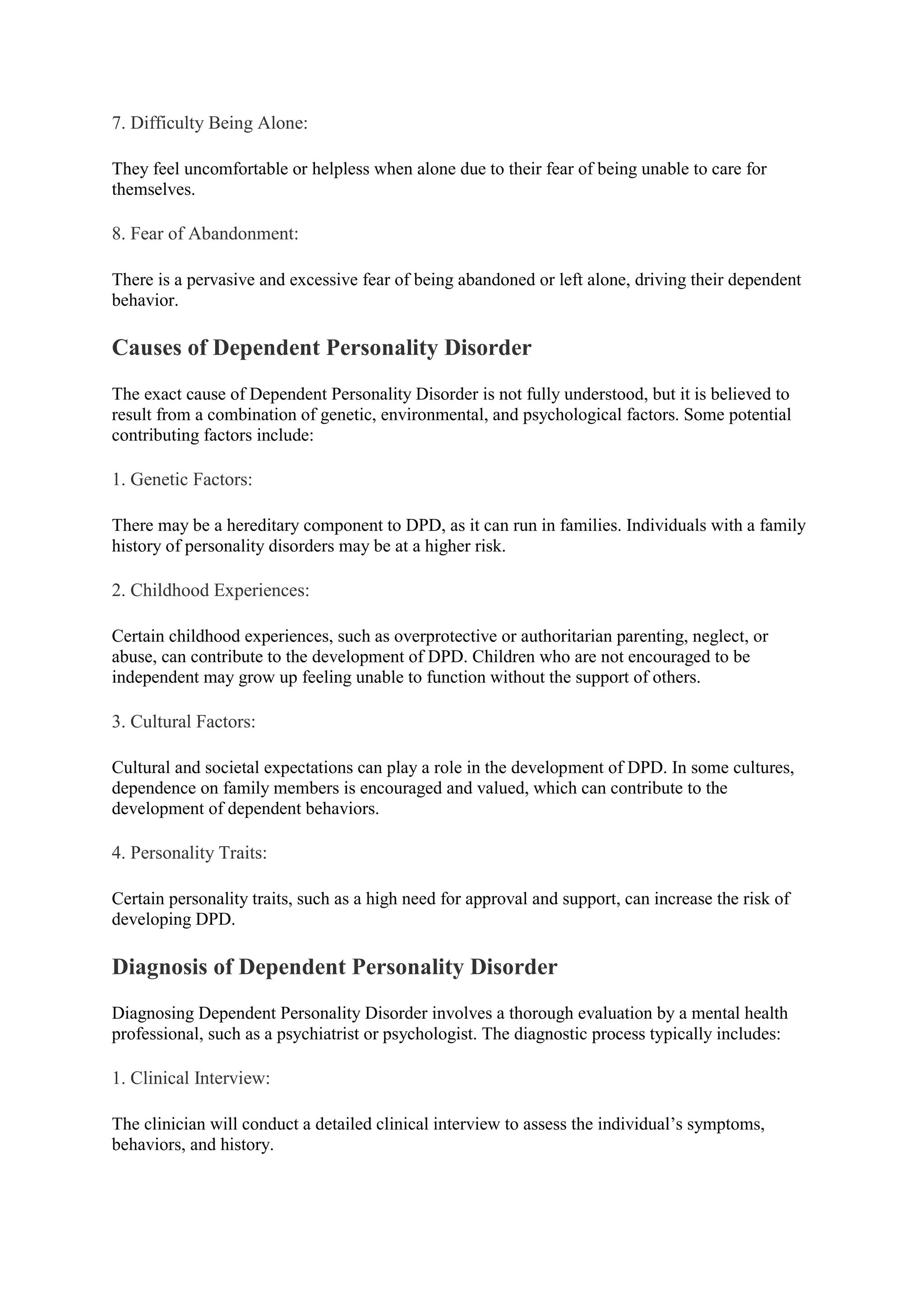 Dependent Personality Disorder: Meaning, Symptoms, and Treatment | The ...