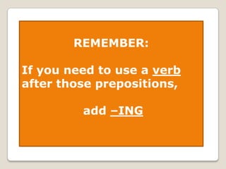 Dependent prepositions | PPTX