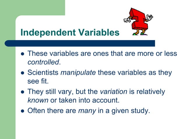 Dependent v. independent variables | PPTX