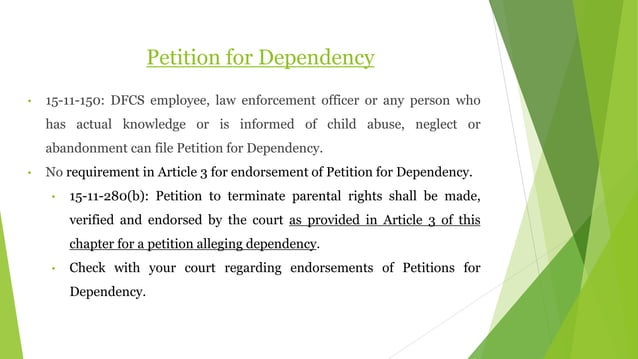 Dependency and Termination of Parental Rights | PPT
