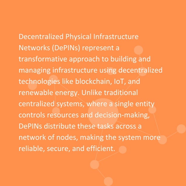 Decentralized Physical Infrastructure Networks (DePINs) are transforming infrastructure by ...