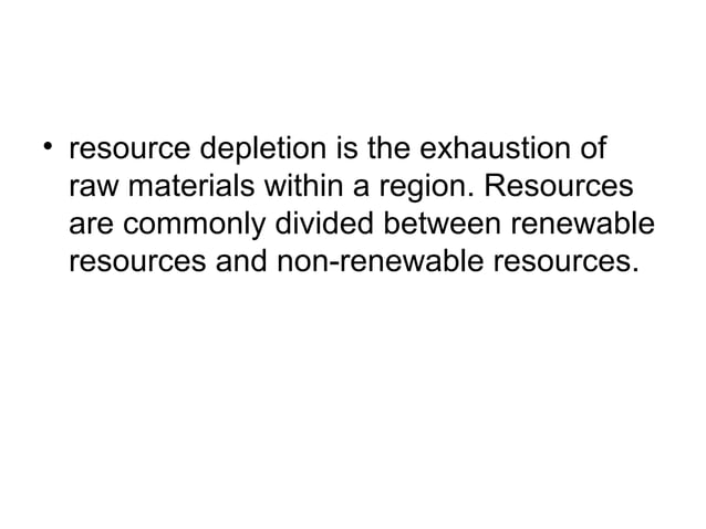 Depletion of fossil fuels | PPT | Environment | Science
