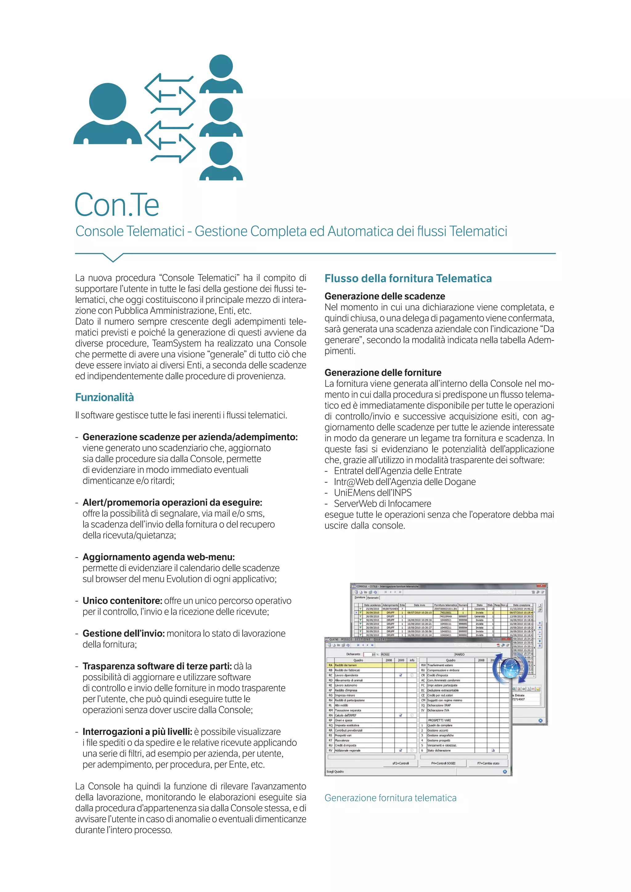 Depliant Console Telematici TeamSystem | PDF