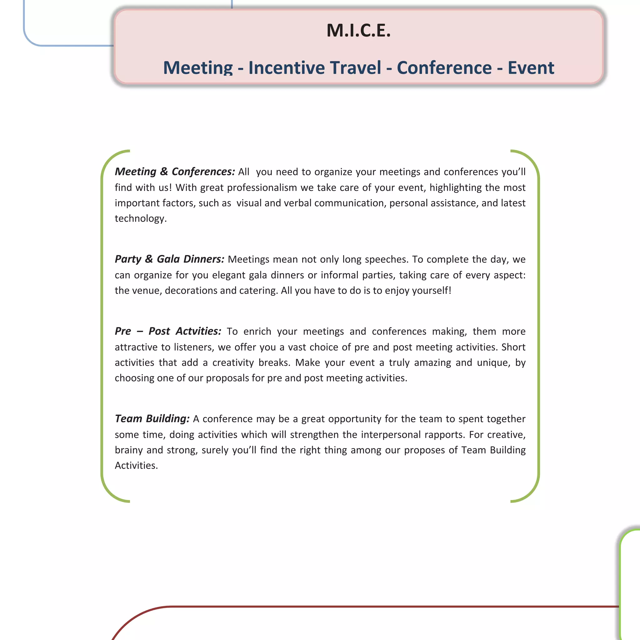 Diapo dmc travel - our proposals - | PDF