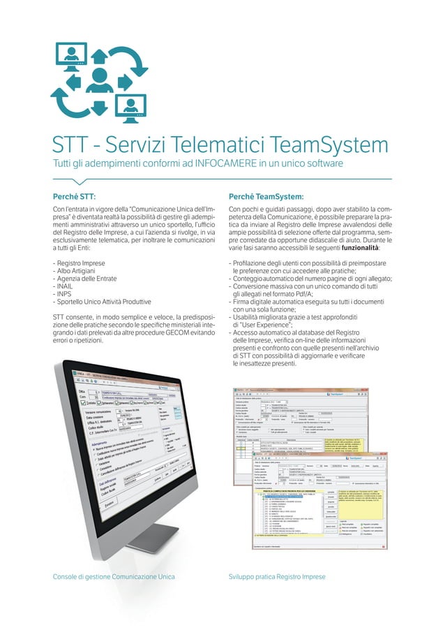 Depliant Stt Servizi Telematici TeamSystem | PDF | Computing | Technology & Computing