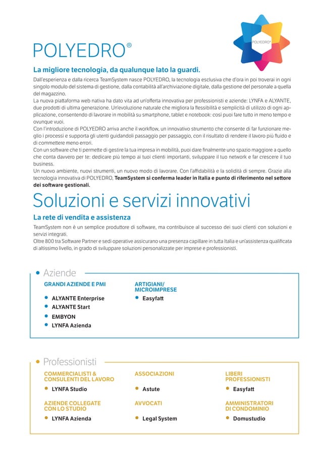 Depliant_TeamSystem_Products_Overview | PDF