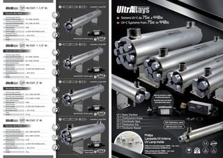 ULTRARAYS - Sistemi UV-C da 75W. a 440W. (ITA) | PDF