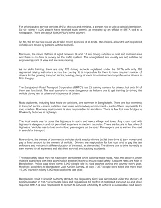 Deplorable state of traffic system and the way out | PDF