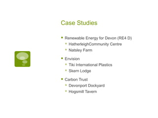 Dep Low Carbon Case Studies | PPTX