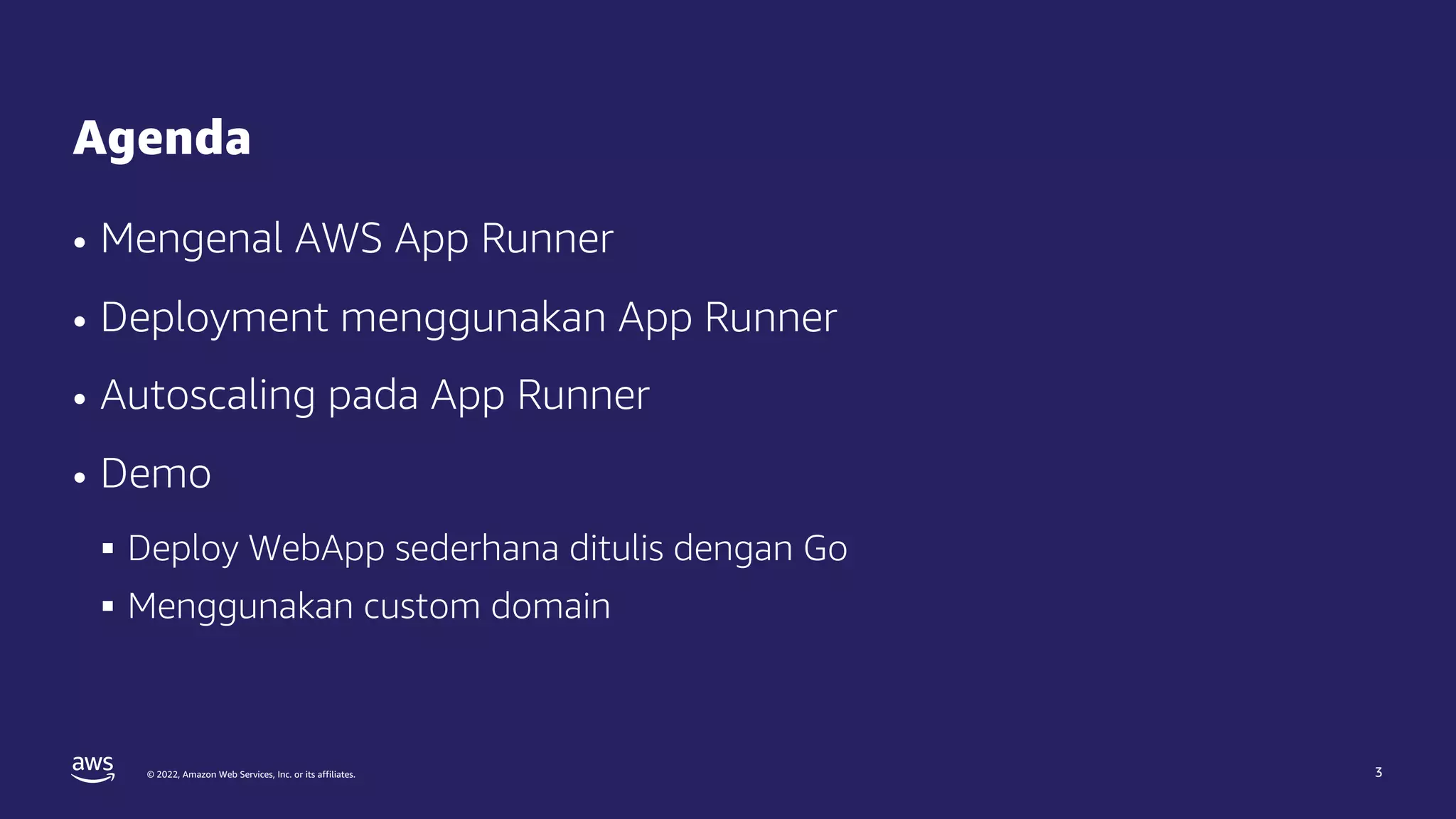 Deploy Golang WebApp dengan AWS App Runner | PPT Deploy Golang WebApp dengan AWS App Runner | PPT