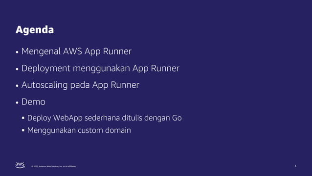 Deploy Golang WebApp dengan AWS App Runner | PPT Deploy Golang WebApp dengan AWS App Runner | PPT