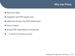 Deploying PHP applications with Phing | PDF | Web Development | Internet