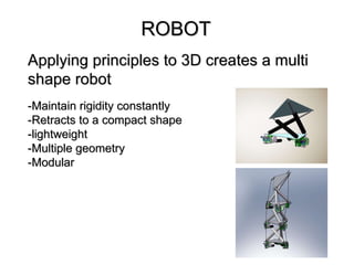 Deployable Tensegrity Robots Tel Aviv | PPT