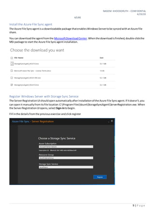 Azure File Share and File Sync guide (Beginners Edition) | DOCX