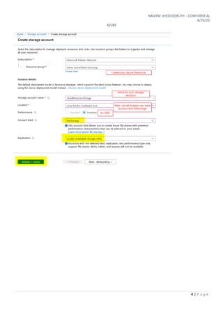 Azure File Share and File Sync guide (Beginners Edition) | DOCX
