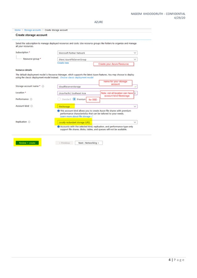 Azure File Share And File Sync Guide Beginners Edition Docx Cloud Computing Internet