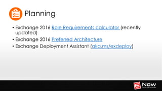 Deploy exchange 2016 on prem hybrid final | PPTX