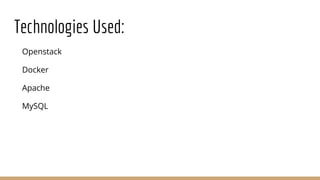 Deploying a 3 tier application using docker | PPT