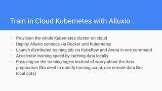 Deploying Alluxio in the Cloud for Machine Learning | PPT