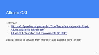 Deploying Alluxio in the Cloud for Machine Learning | PPT