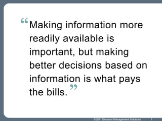 Deploying analytics with a rules based infrastructure pawcon sf 2011 | PPT