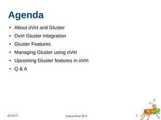 Deploying and managing gluster using ovirt - fudcon2015 | PPT
