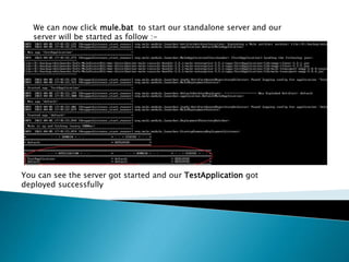 Deploying and running in mule standalone | PPT