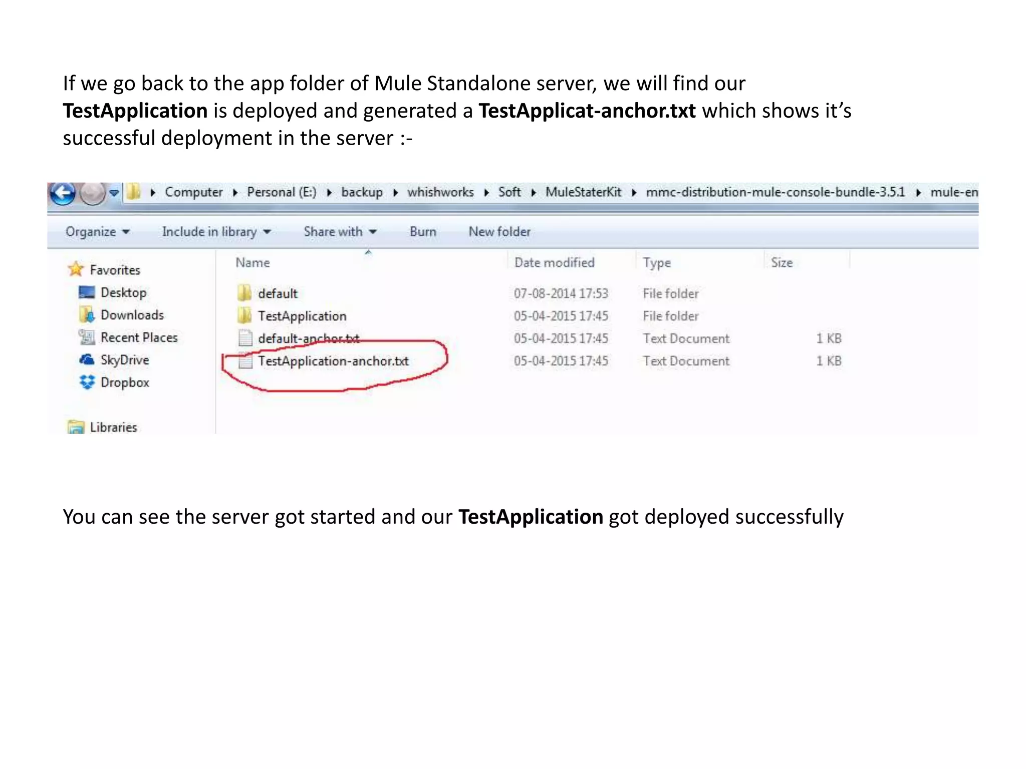 Deploying and running in mule standalone | PPTX