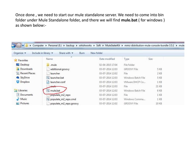 Deploying and running in mule standalone | PPTX