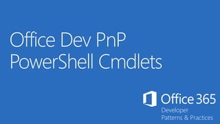 Deploying Artifacts to Office 365 using PowerShell | PPT